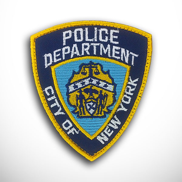 Jual Patch NYPD New York Police Department Arm Badge Bordir Logo Emblem ...