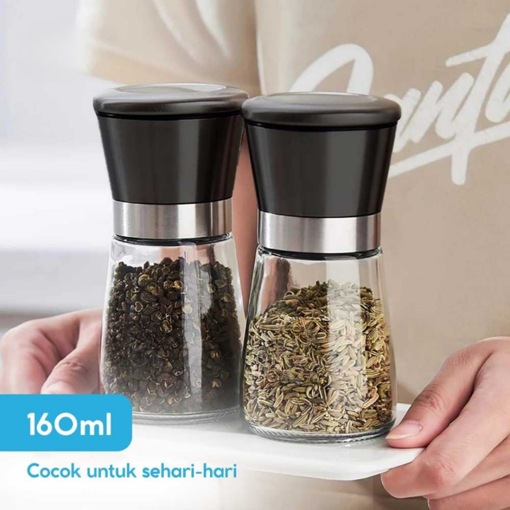 Jual Penggiling Lada Manual 160ml - Pepper Mill Grinder Biji Merica ...