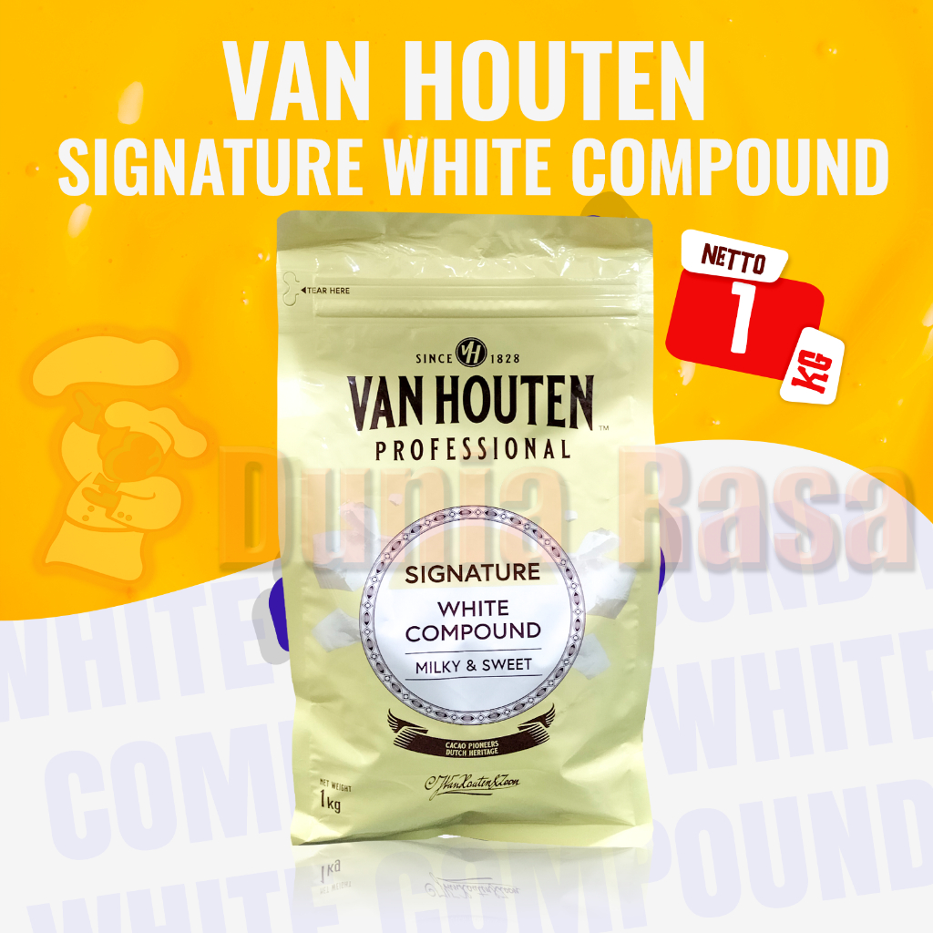 Jual Van Houten White Compound Coins 1kg Coklat Compound Putih Koin ...