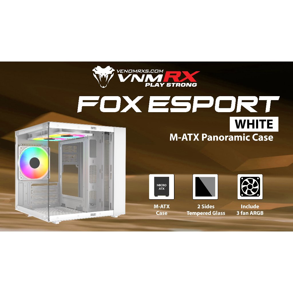 Jual Casing PC Komputer VenomRX Venom-RX FOX ESPORT | Mid Tower | Micro ...