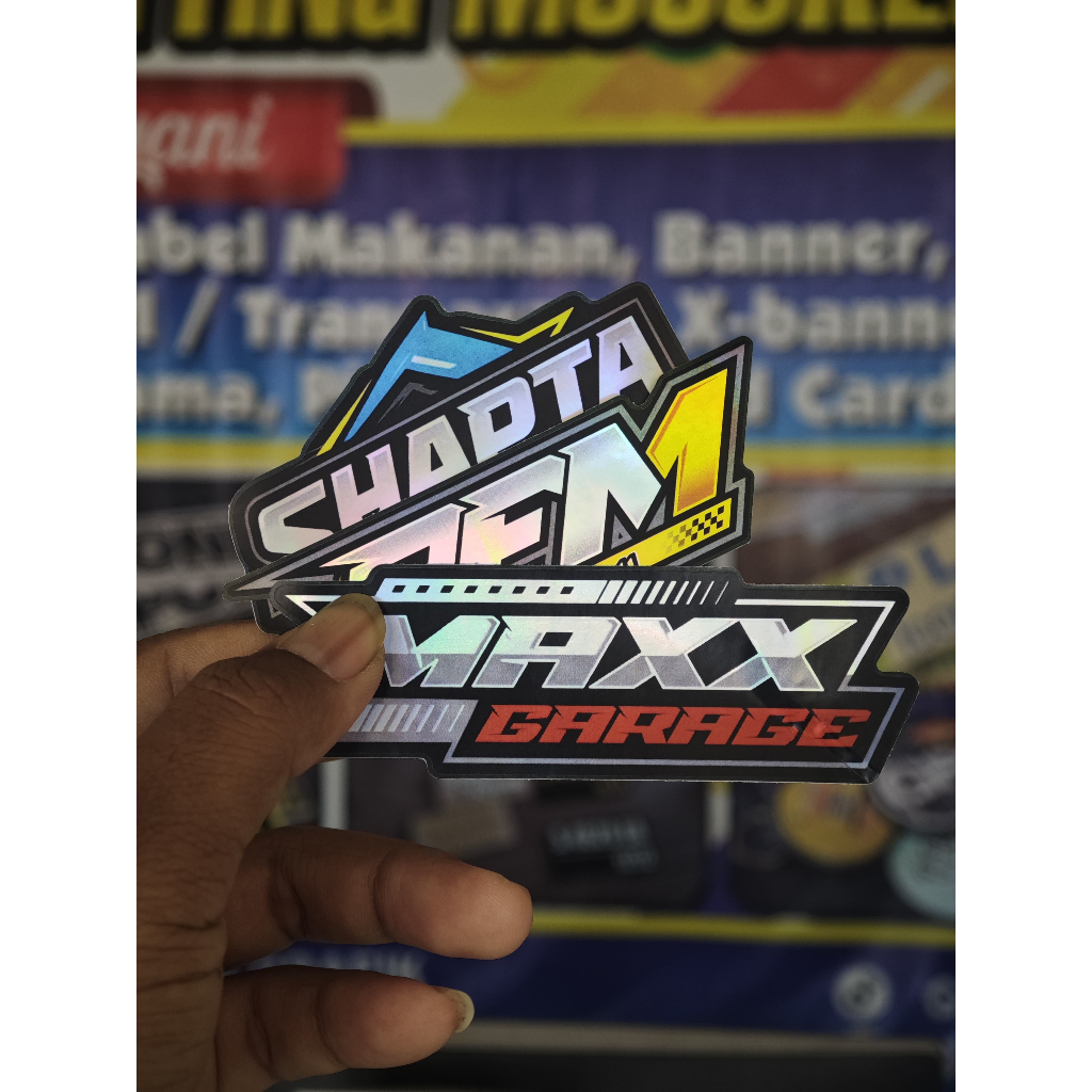 Jual Stiker Hologram Diecut / kiscut vinyl bentuk sesuai pola gambar ...