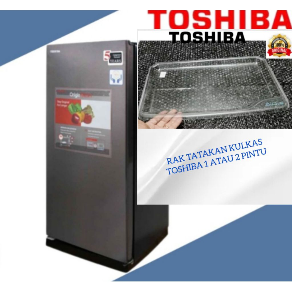 Jual Rak kulkas.rak tatakan kulkas.rak sekat.rak tengah kulkas toshiba glacio 1 atau 2 pintu ...