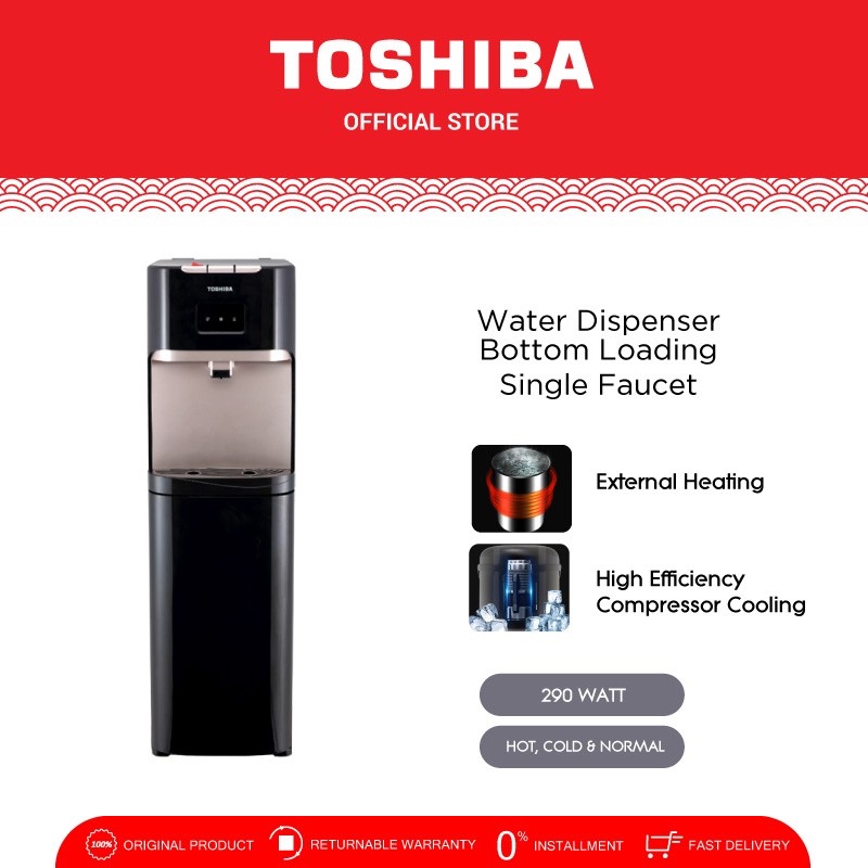 Jual TOSHIBA Dispenser Galon Bawah / Bottom Loading Kompressor RWF-W1669BID | Shopee Indonesia