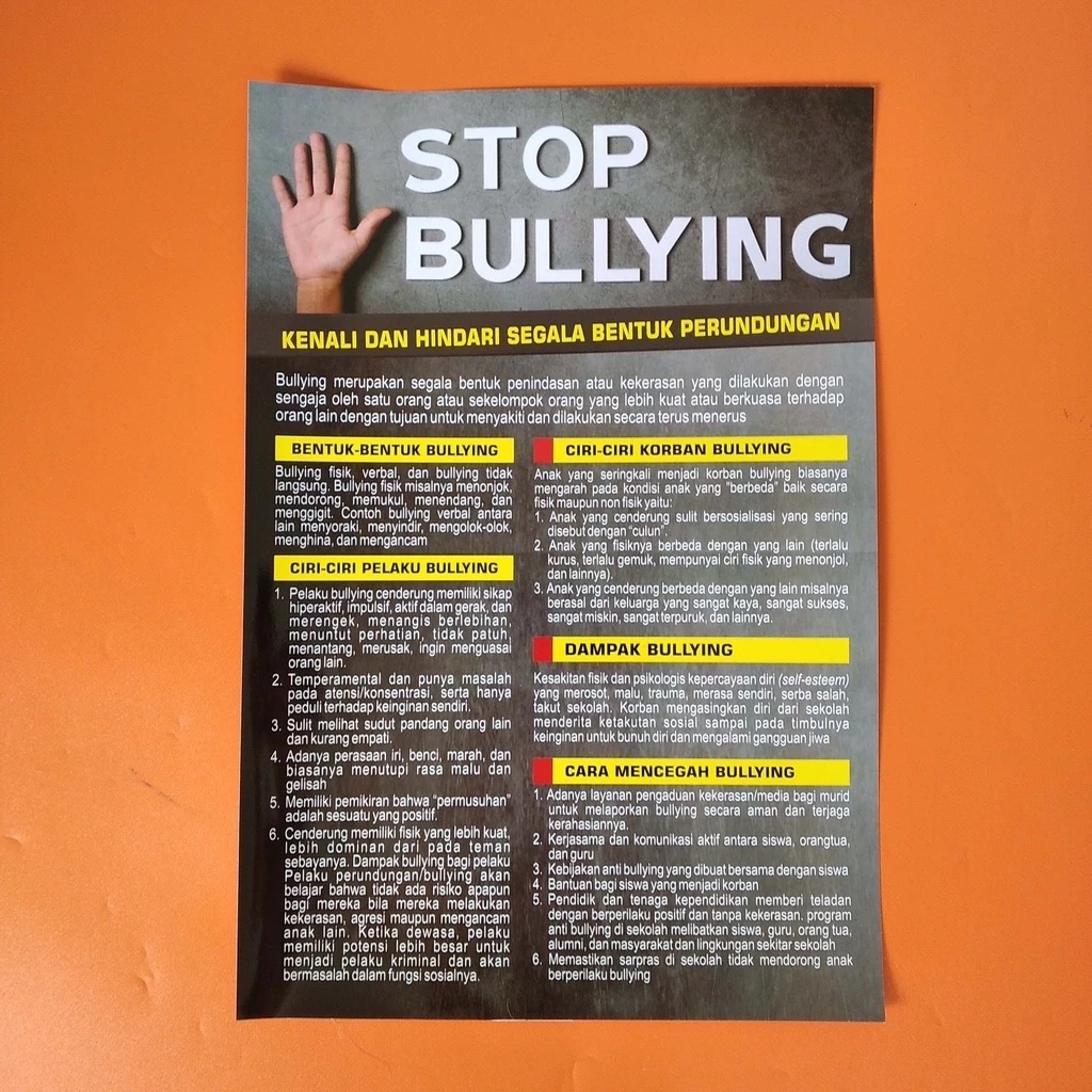 Jual Poster Bullying Terlengkap & Harga Terbaru April 2026 | Shopee ...