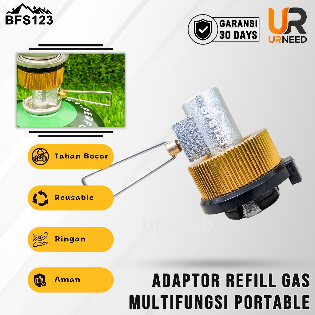 Jual BFS123 Adaptor Refill Gas Canister Conector Gas Portable + Adaptor ...