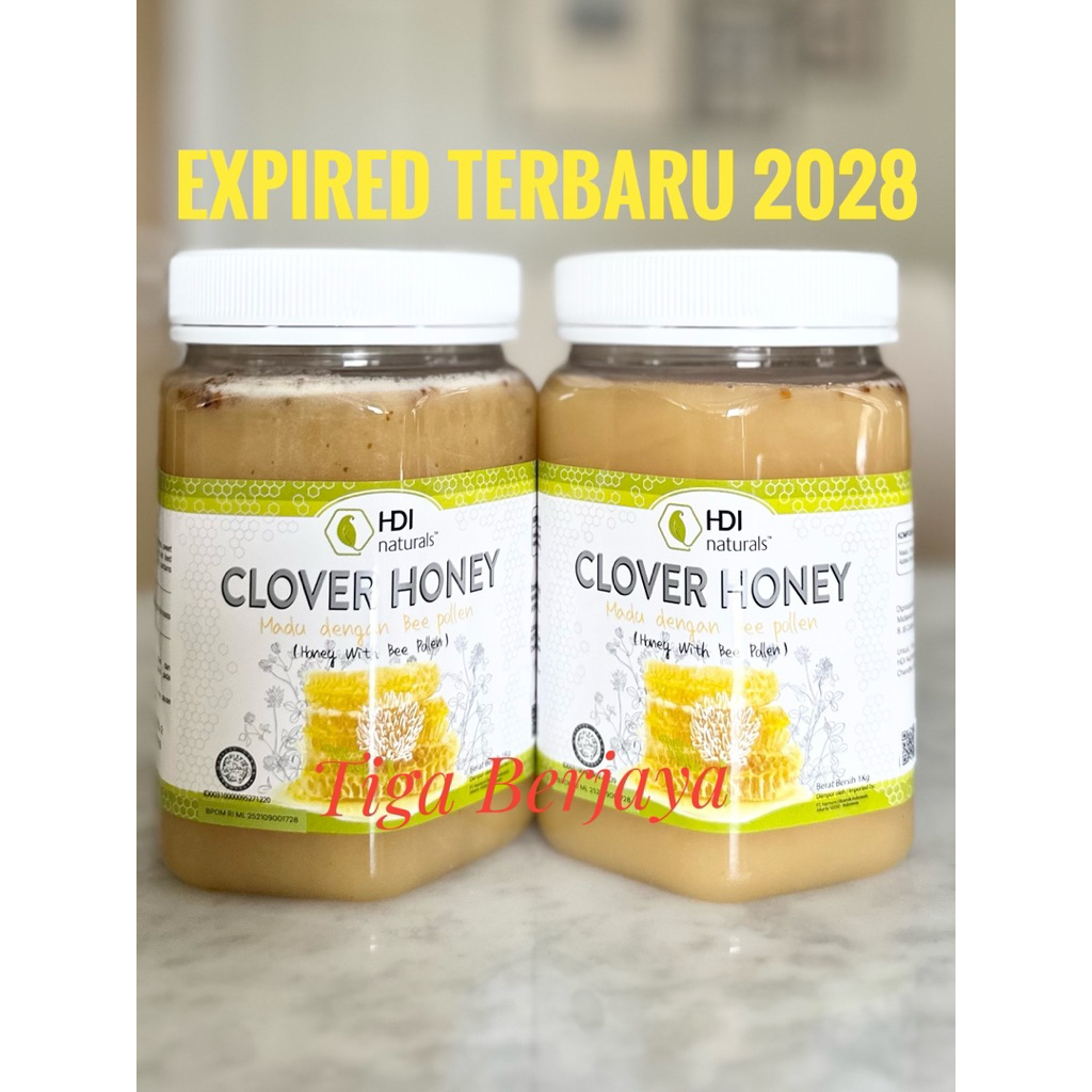 Jual MADU CLOVER HONEY HDl 250gr, 500gr, 1 KG ORIGINAL EXP TERBARU 2028 | Shopee Indonesia