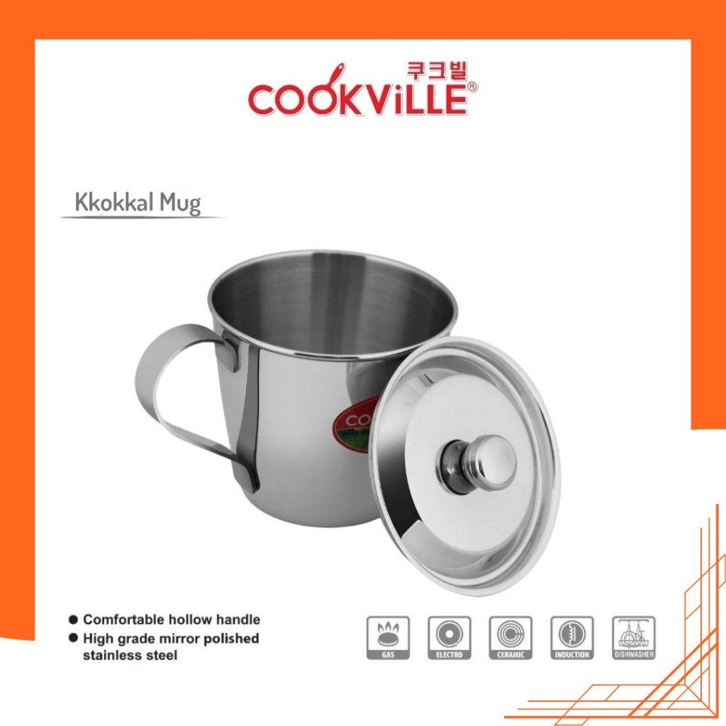 Jual Cookville Kokkal Mug Stainless Steel Ukurran 8, 9, dan 10 cm ...