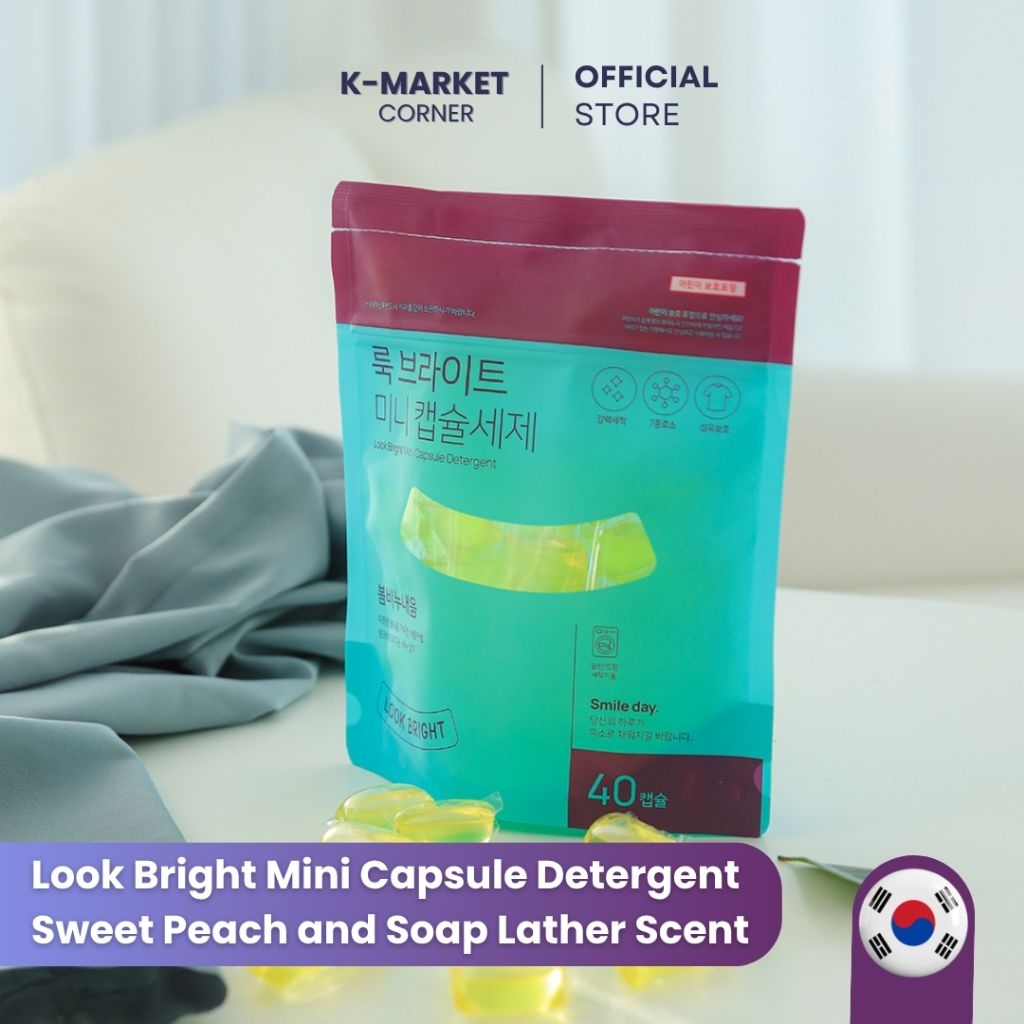 Jual LOOKBRIGHT Mini Capsule Detergent Sweet Peach & Soap Lather Scent ...