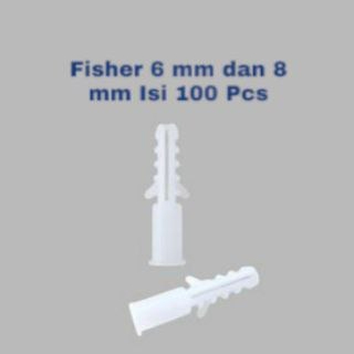 Jual Fisher Dinding Paku 6 mm dan 8 Isi 100 Pcs | Shopee Indonesia