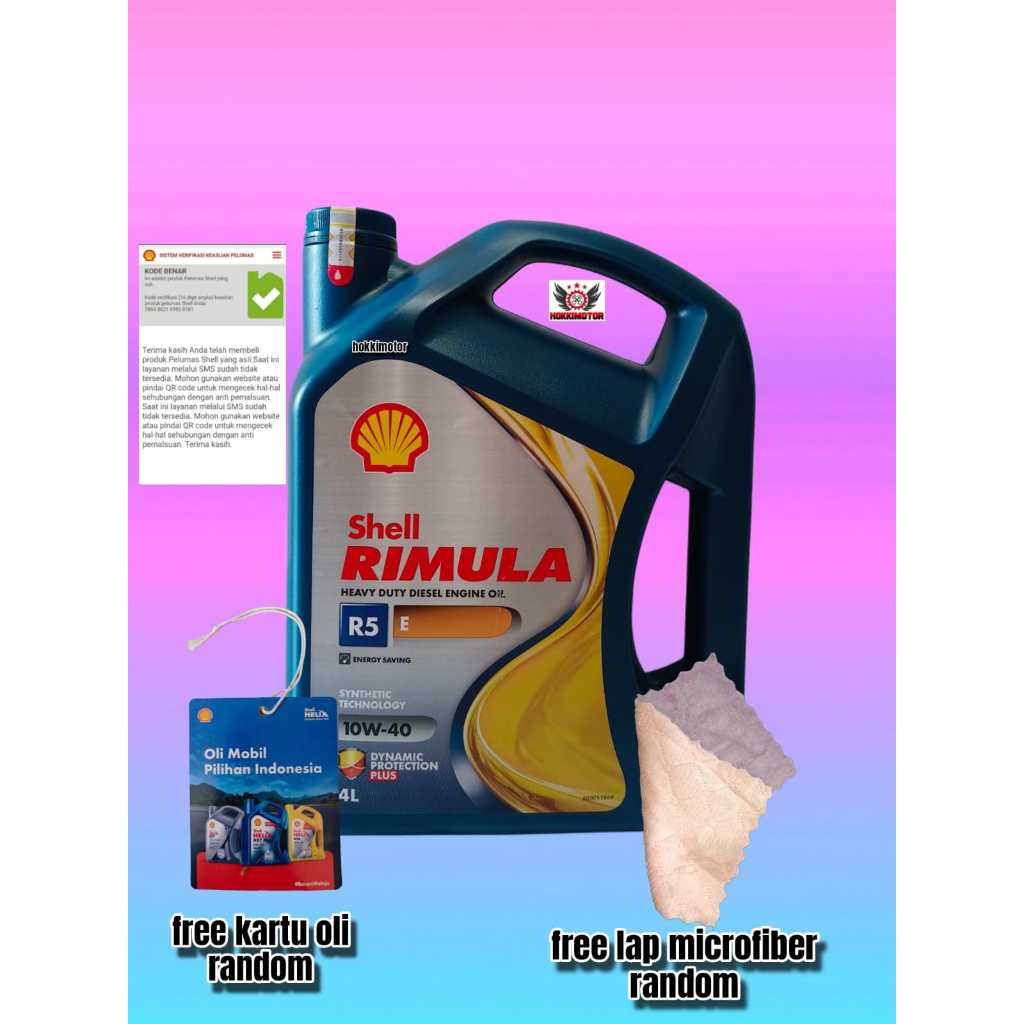Jual Shell RIMULA R5 E 10W-40 OLI MOBIL 4 LITER GALON ORIGINAL | Shopee ...
