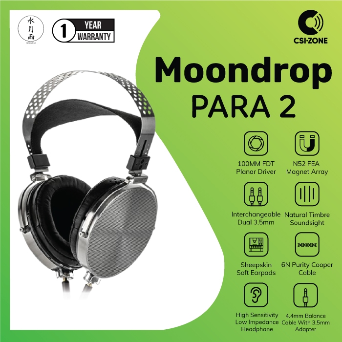Jual Moondrop PARA2 / PARA 2 100mm FDT Planar Driver Open Back ...