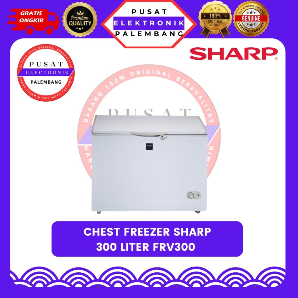 Jual CHEST FREEZER SHARP FRV300 CHEST FREEZER PALEMBANG | Shopee Indonesia