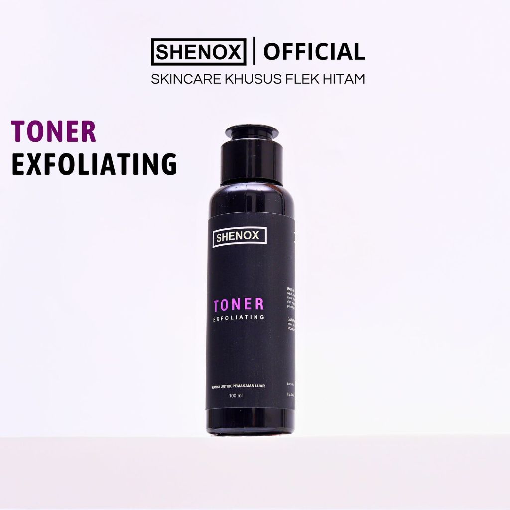 Jual Shenox Skincare Flek Hitam Black Toner Exfoliating With AHA BHA Plus Niacinamide Resmi BPOM ...