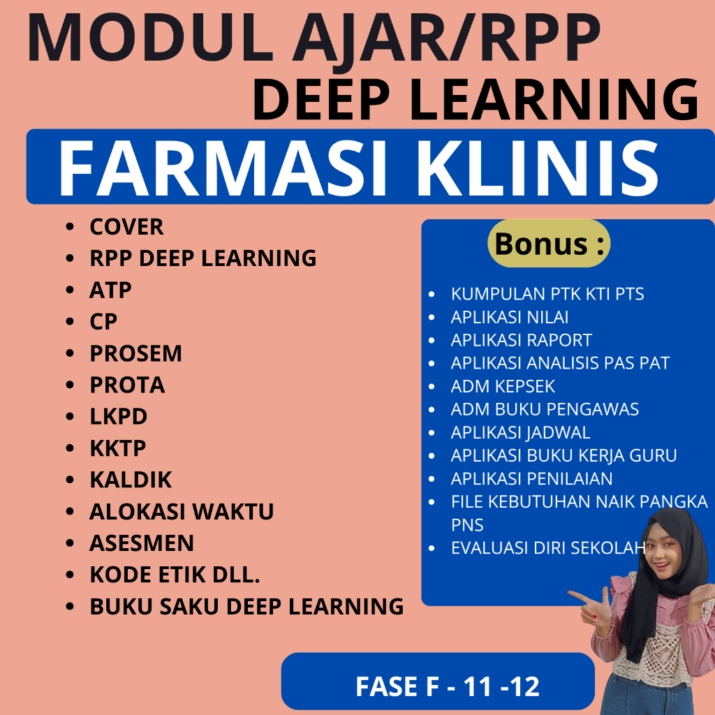 Jual Modul Ajar/RPP Deep Learning SMK Farmasi Klinis Dan Komunitas ...