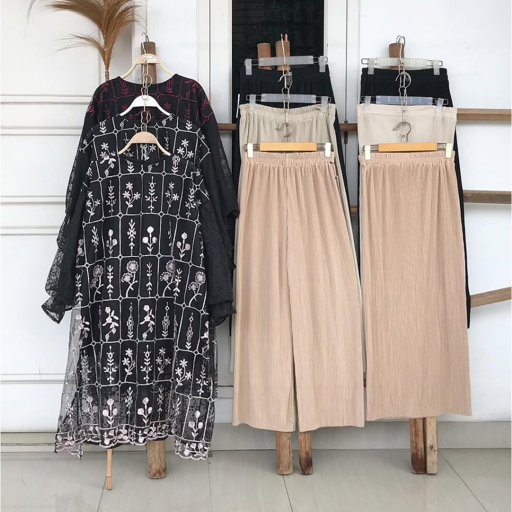 Jual KALIA BROKAT SET(TUNIK+CELANA/ROK) | Shopee Indonesia