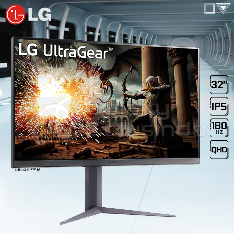 Jual LG 32GS75Q UltraGear QHD IPS 32" 180Hz 1ms G-Sync Gaming Monitor ...