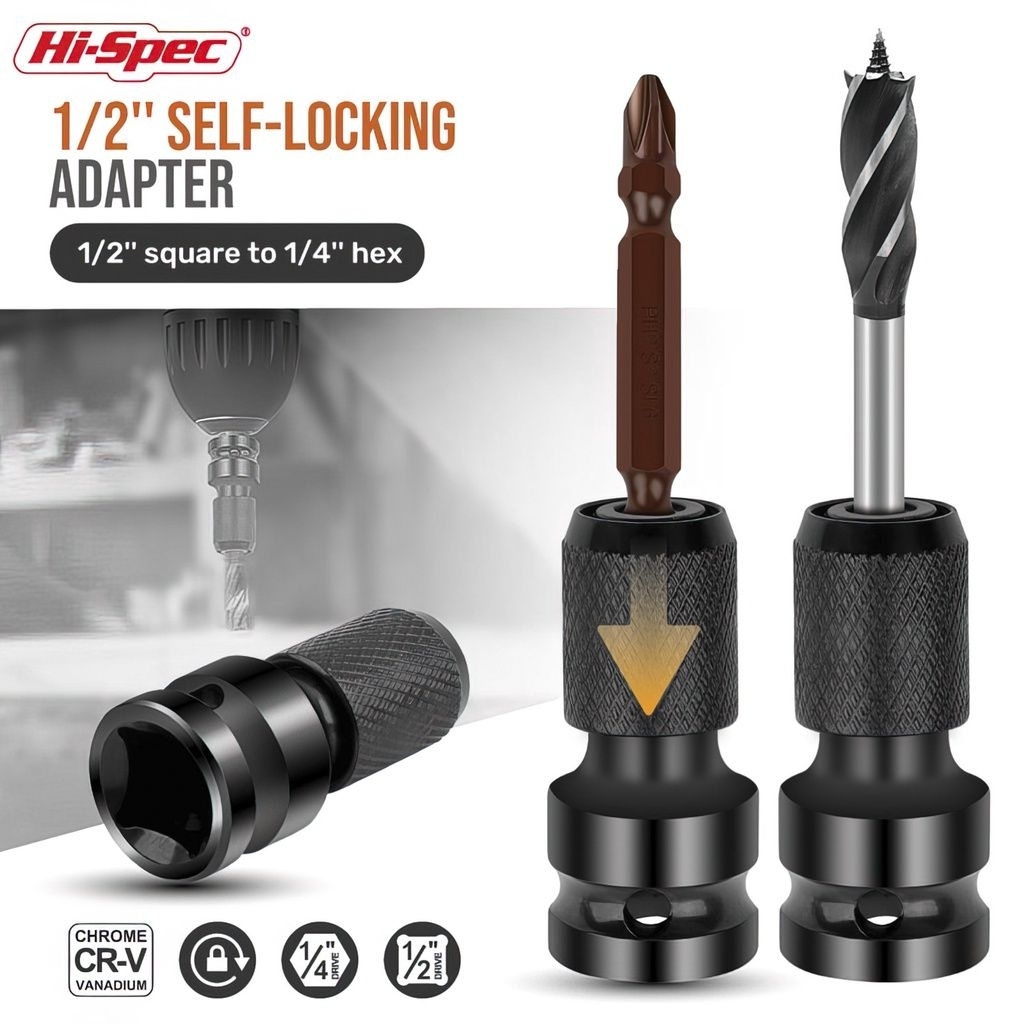 Jual APR ADAPTOR IMPACT TYPE S08+ KE BOR MATA OBENG ANGIN SEKRUP HEX ...