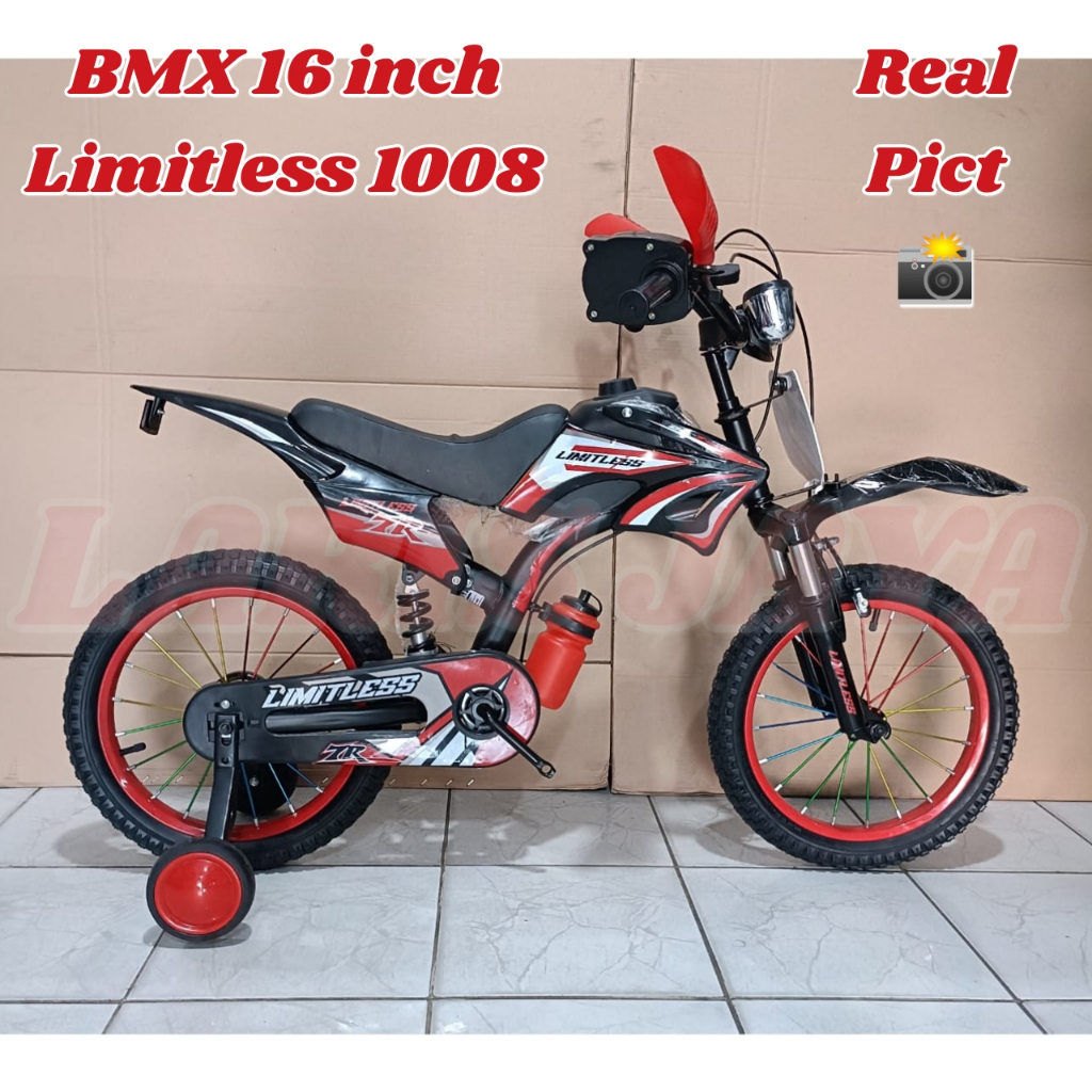 Jual SEPEDA ANAK BMX 16 INCH LIMITLESS MOTOR CROSS 1008 SEPEDA ANAK ...