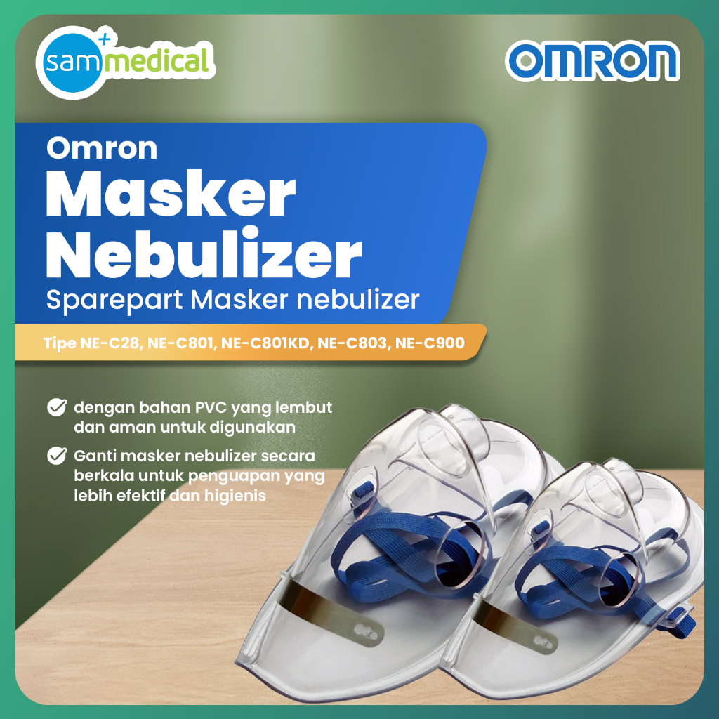 Jual Omron Spare Part - Masker Nebulizer / Masker Nebuliser / Masker ...
