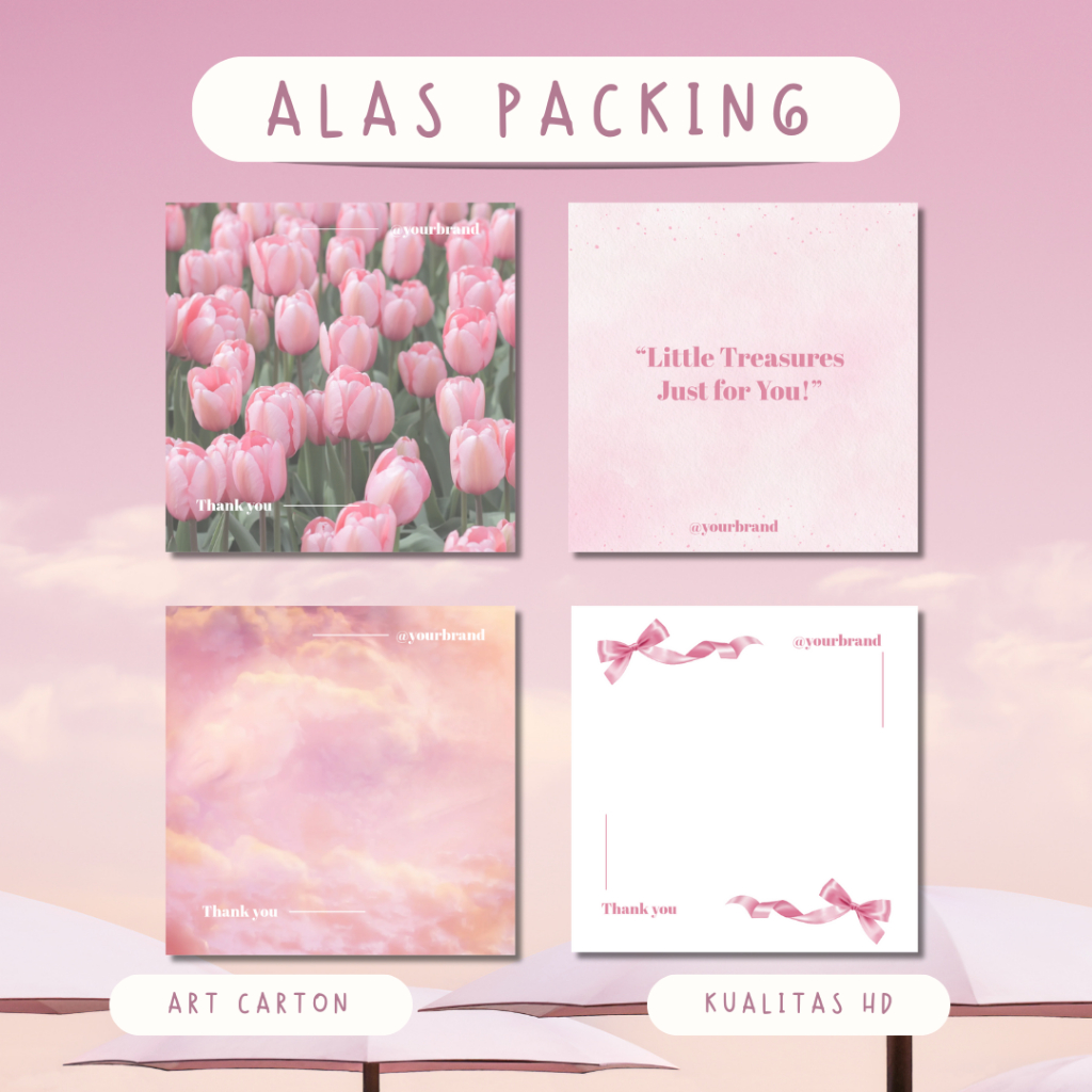 Jual ALAS PACKING AESTHETIC | PASTEL PINK | ALAS ACCESORIES | ART ...