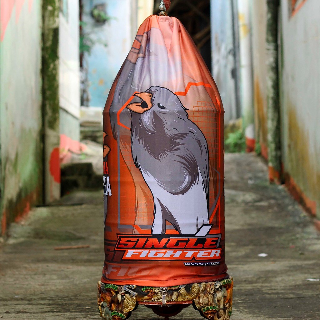 Jual KERODONG CUSTOM FULL PRINTING MOTIF KENARI UKURAN SANGKAR LOVEBIRD ...