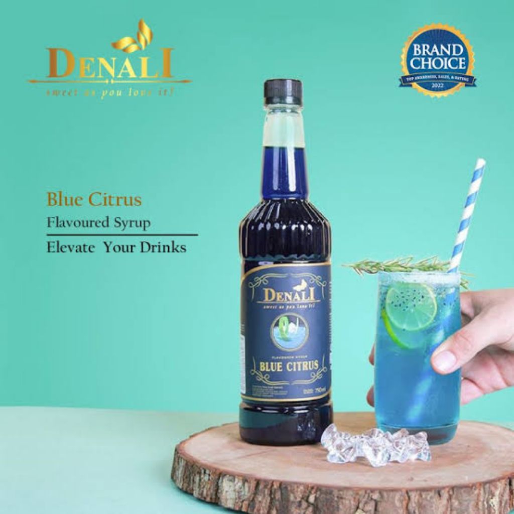 Jual Denali - Blue citrus denali 750ml - sirup minuman rasa blue citrus ...