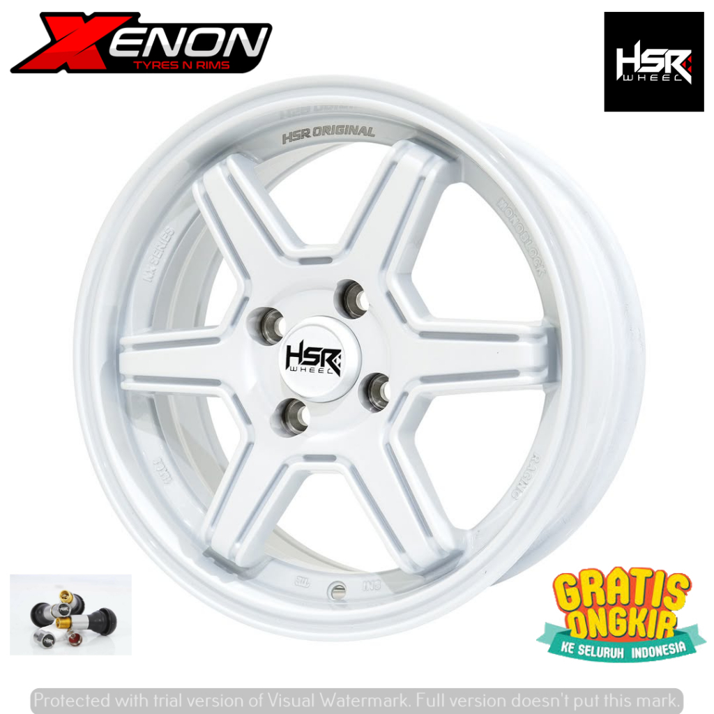 Jual Velg Racing R15 HSR Minas Pcd 4x100 Ring 15 Buat Brio Yaris Jazz Etios Vios Swift Splash ...