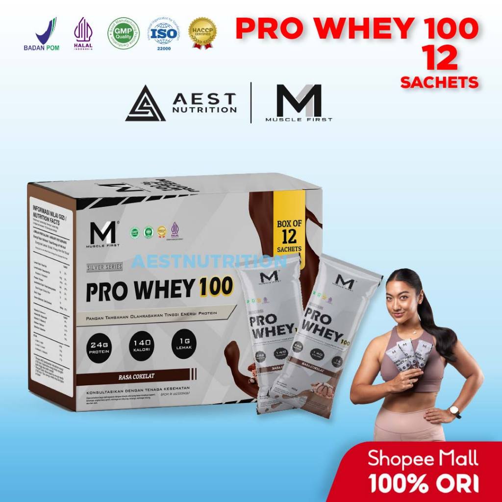 Jual Muscle First Pro Whey 12 Sachet - Susu Whey Protein Concentrate ...
