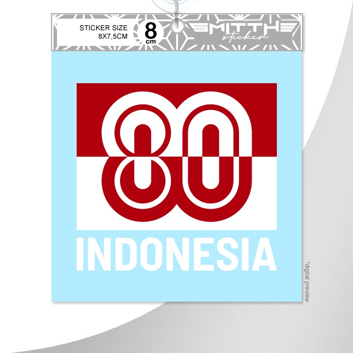 Jual Stiker Logo 80 Tahun Indonesia Merdeka HUT RI ke 80th Resmi 2025 ...