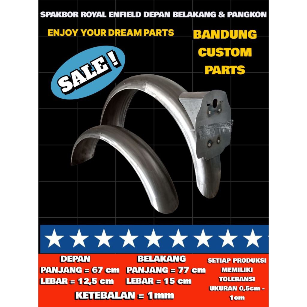 Jual spakbor royal enfield,spakbor custom royal enfield,spakbor bmw r25 ...