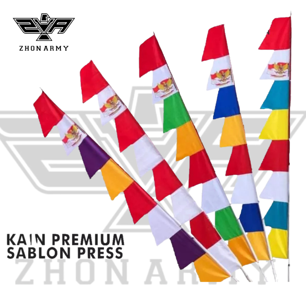 Jual ZHON ARMY 1 PCS Bendera Umbul-Umbul Warna Warni/Umbul-Umbul Merah Putih | Shopee Indonesia