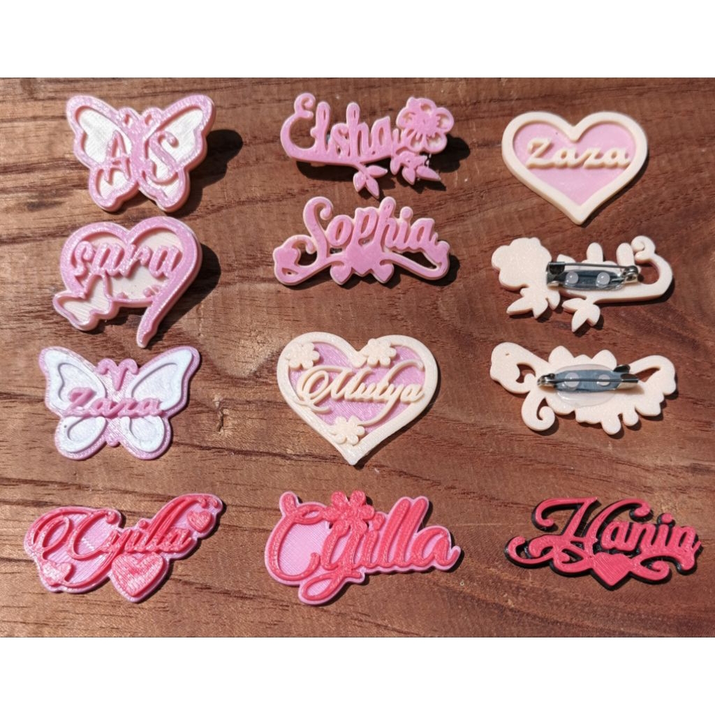 Jual Bros nama custom bros custom pin hijab- Bros Hijab cetak 3d ...