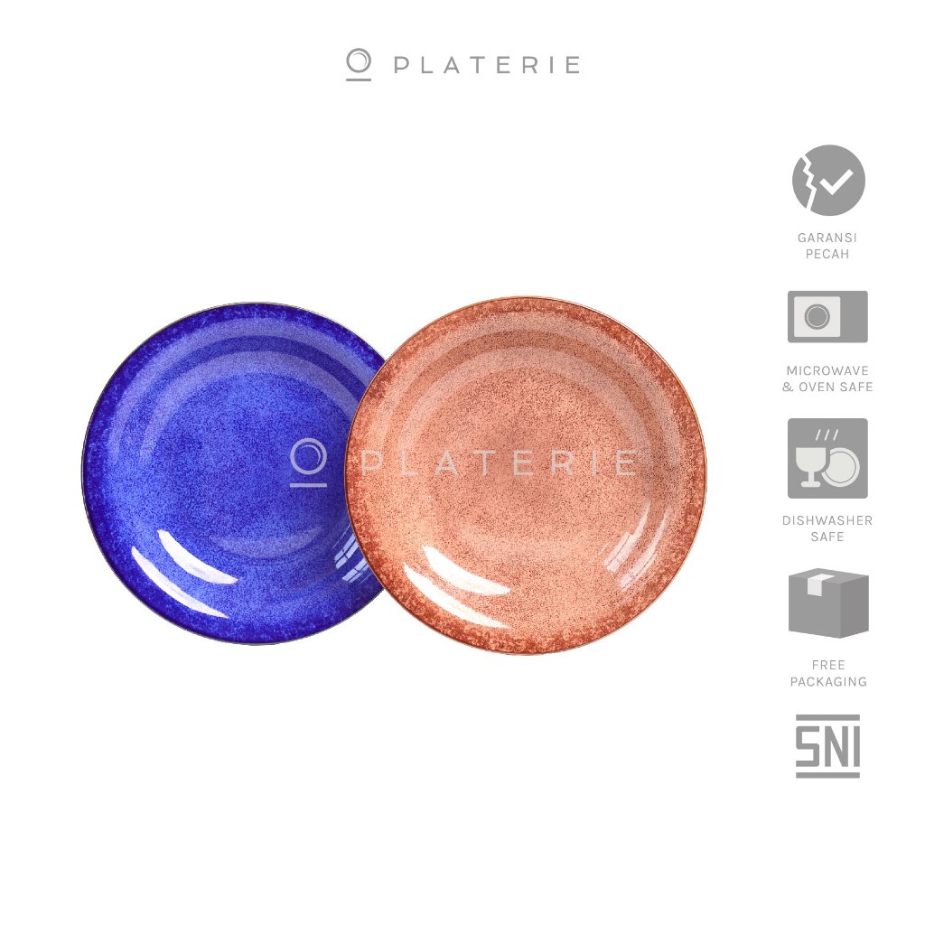 Jual PLATERIE Piring Porcelain Omega Plate 9 Inch / 23cm Clamary ...