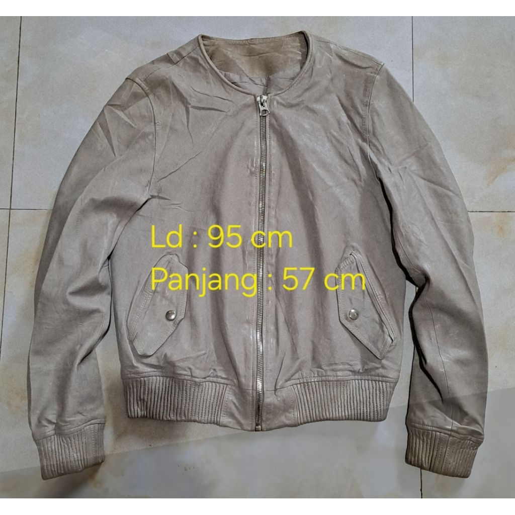 Jual Jaket kulit domba model bomber | Shopee Indonesia