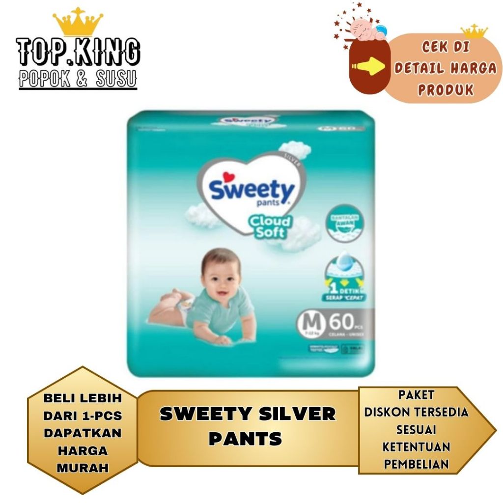 Jual Sweety Silver Pants S66/M60/L54/XL42/XXL32/top.king | Shopee Indonesia