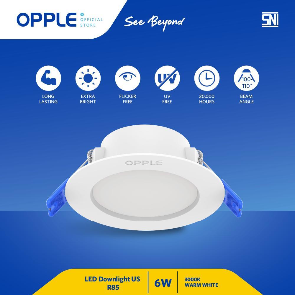 Jual OPPLE Downlight LED 18W 6500K RC US R175 Putih | Shopee Indonesia