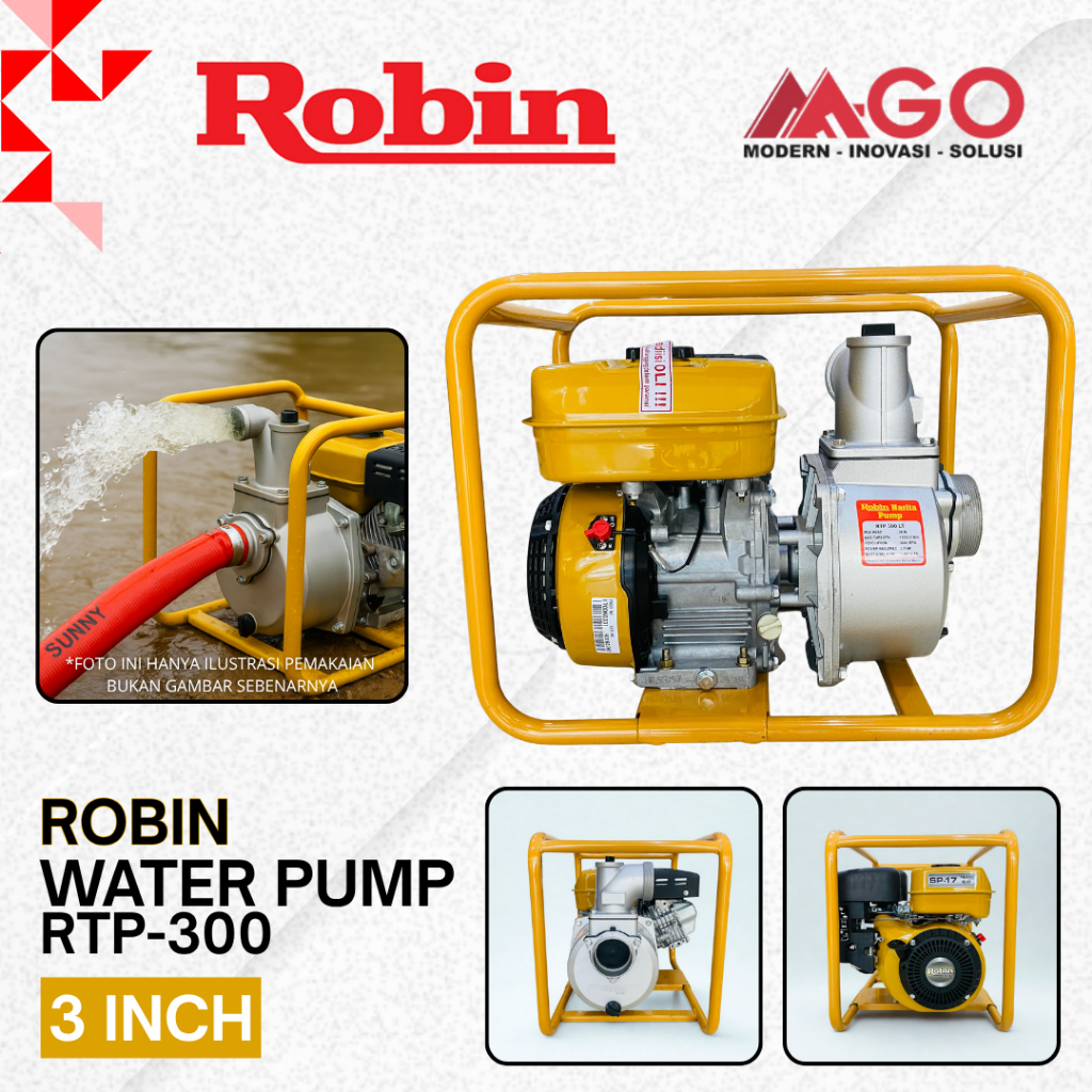 Jual Pompa Air Bensin ROBIN Narita RTP 300 LT 3 Inch | Water Pump 5.7HP ...