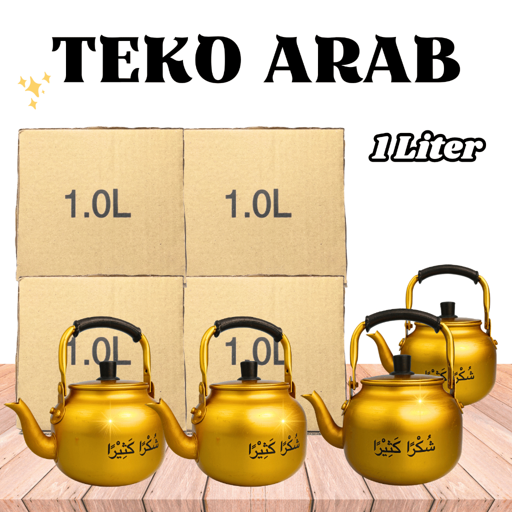 Jual TEKO AIR ZAMZAM EMAS 1 LITER, TEKO ARAB, TEKO EMAS GOLD, TEKO HAJI ...