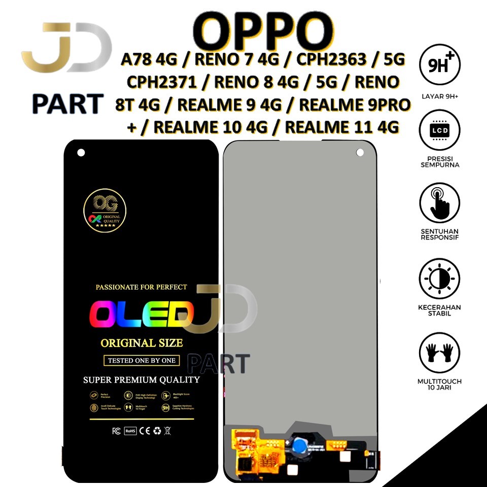 Jual LCD TOUCHSCREEN OPPO A78 4G / RENO 7 4G / CPH2363 / 5G / CPH2371 ...