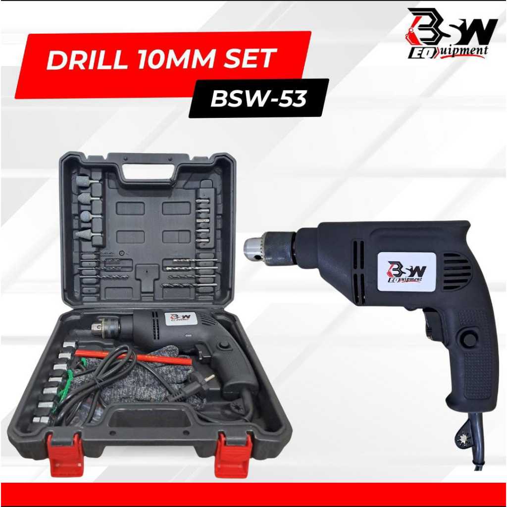 Jual BSW SET Mesin bor listrik bolak balik 10 mm bor tangan listrik ...