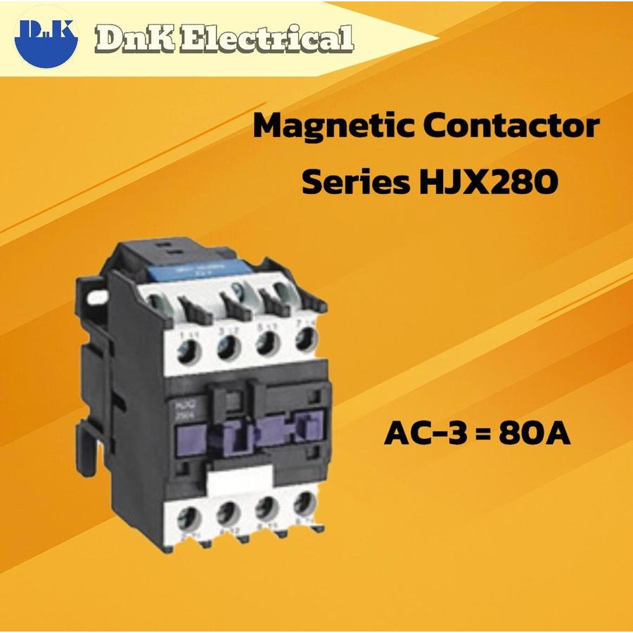 Jual Magnetic Contactor Himel HJX280 4 Pole 37kW | Shopee Indonesia
