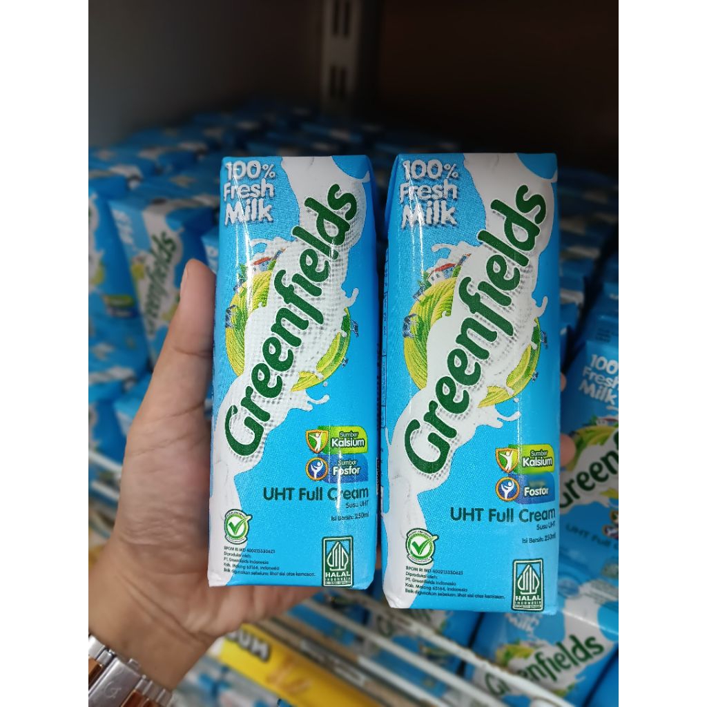 Jual greenfields uht fullcream 250ml | Shopee Indonesia