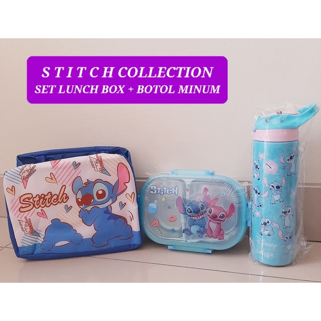 Jual lunch box stitch lunch box stainless lilo and stitch lunch box smiggle stitch botol minum ...