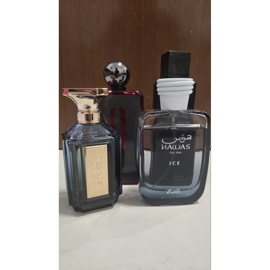 Jual Decant 28 ml Hawas Ice, 9PM Rebel, One Self, Velixir Icarus ...