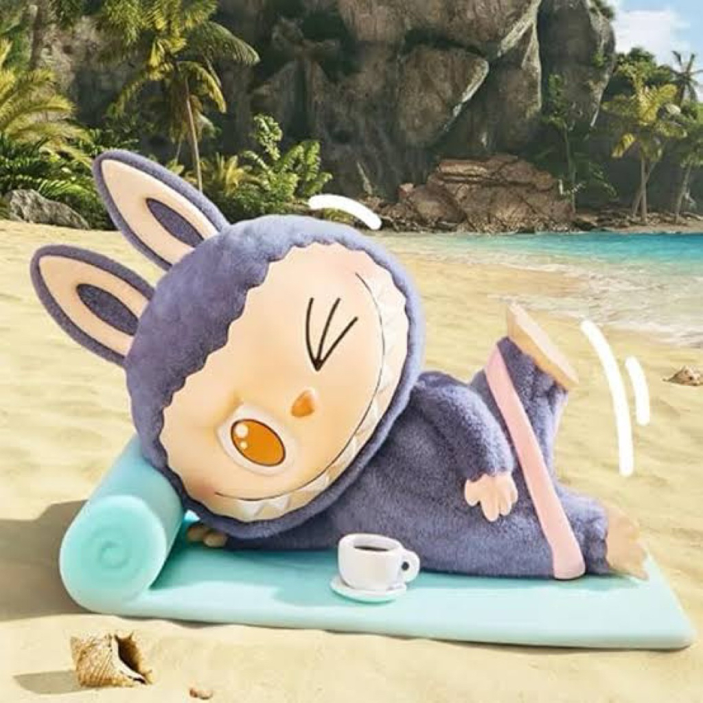 Jual LABUBU Figure Lazy Yoga - Americano | Shopee Indonesia