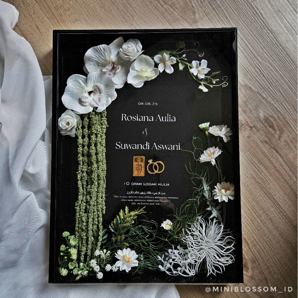 Jual MORI Bingkai Mahar Akrilik Hitam Glossy / Frame Mahar Akrilik ...