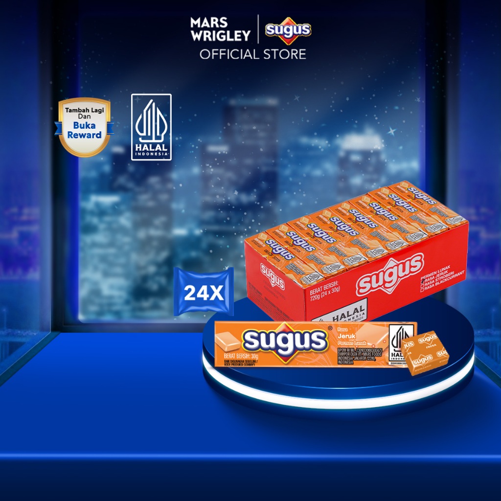 Jual SUGUS Stick Orange 30g X24 | Shopee Indonesia