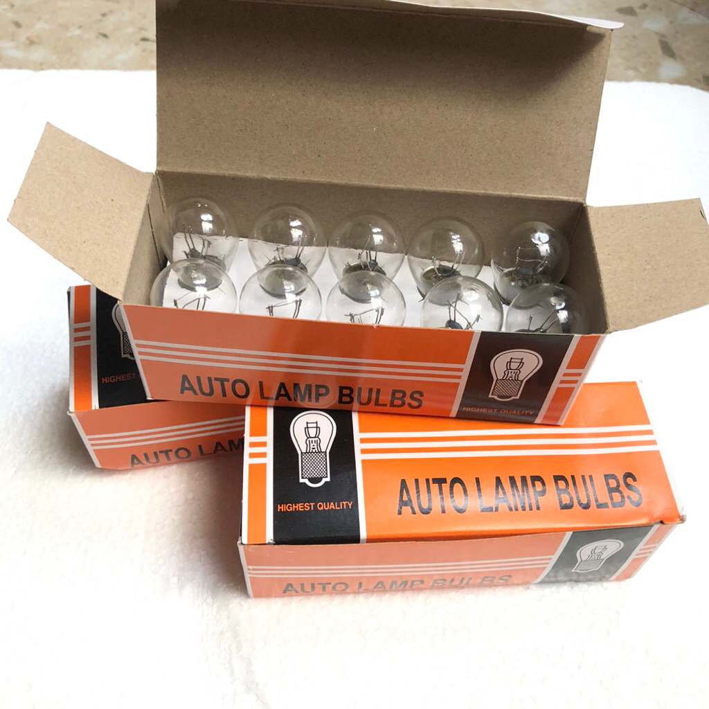 Jual DOP BOHLAM BOHLAMP STOP S25 STD STANDAR DOUBLE 12V - 21/6W ISI 10 PER BOX | Shopee Indonesia