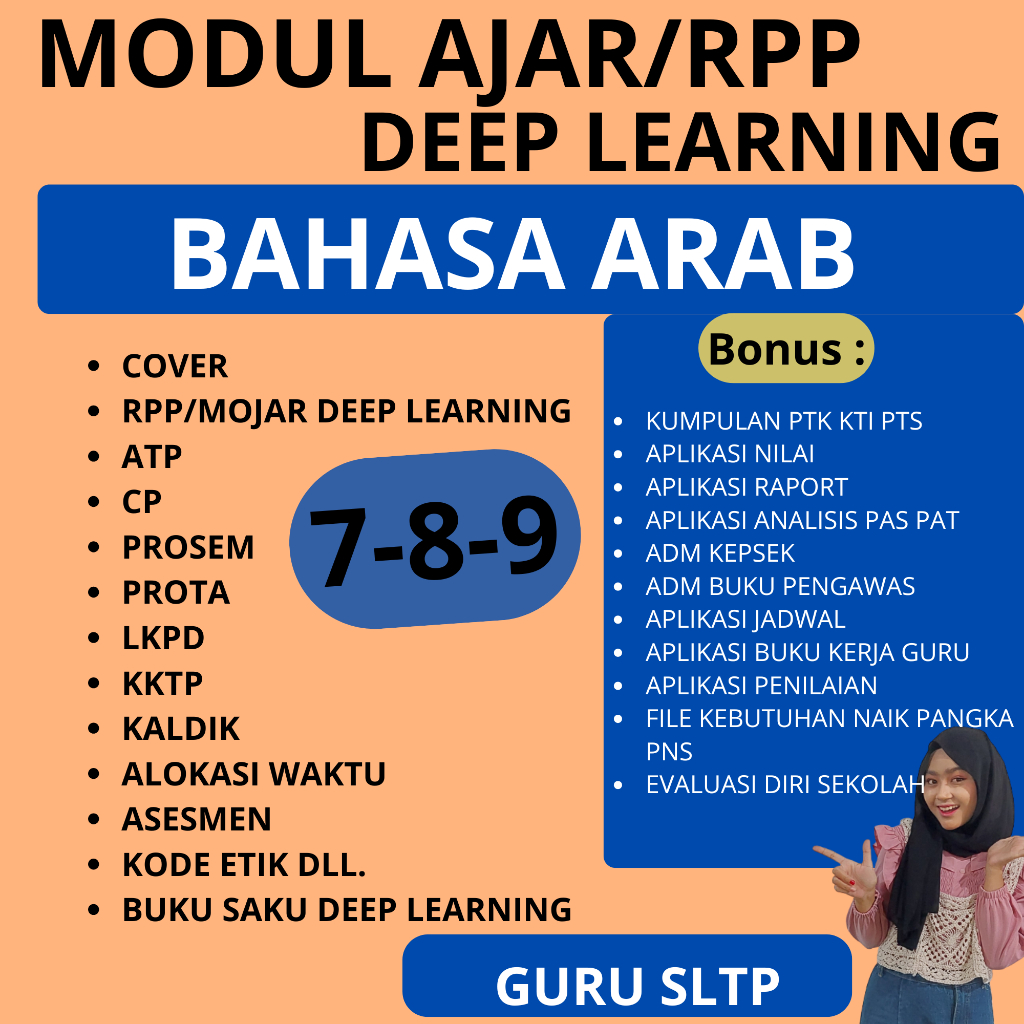 Jual Modul Ajar/RPP Deep Learning BAHASA ARAB FASE D 7 8 9 - RPP DEEP ...
