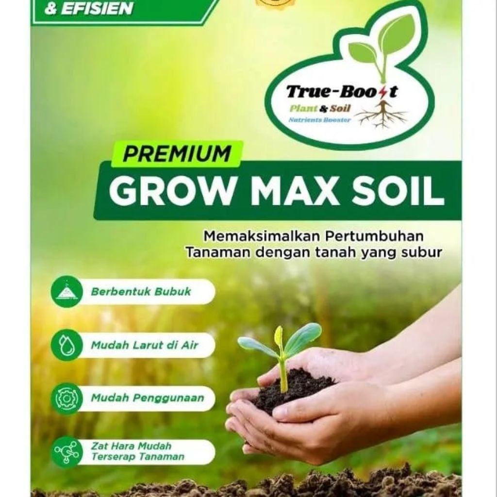 Jual Pupuk Premium Grow Max Soil asam humat humic acid 50% nutrisi ...